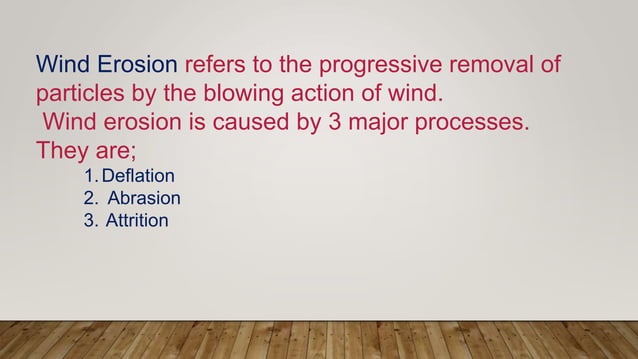 Geological action of wind | PPT | Geology | Science