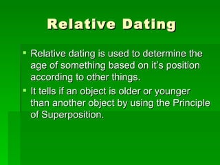 Relative Dating Definition