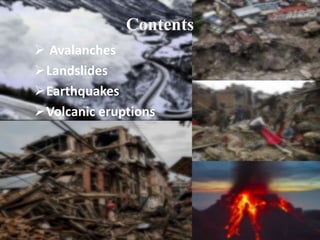 Geological disasters | PPTX