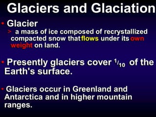 Geological features of ice | PPT
