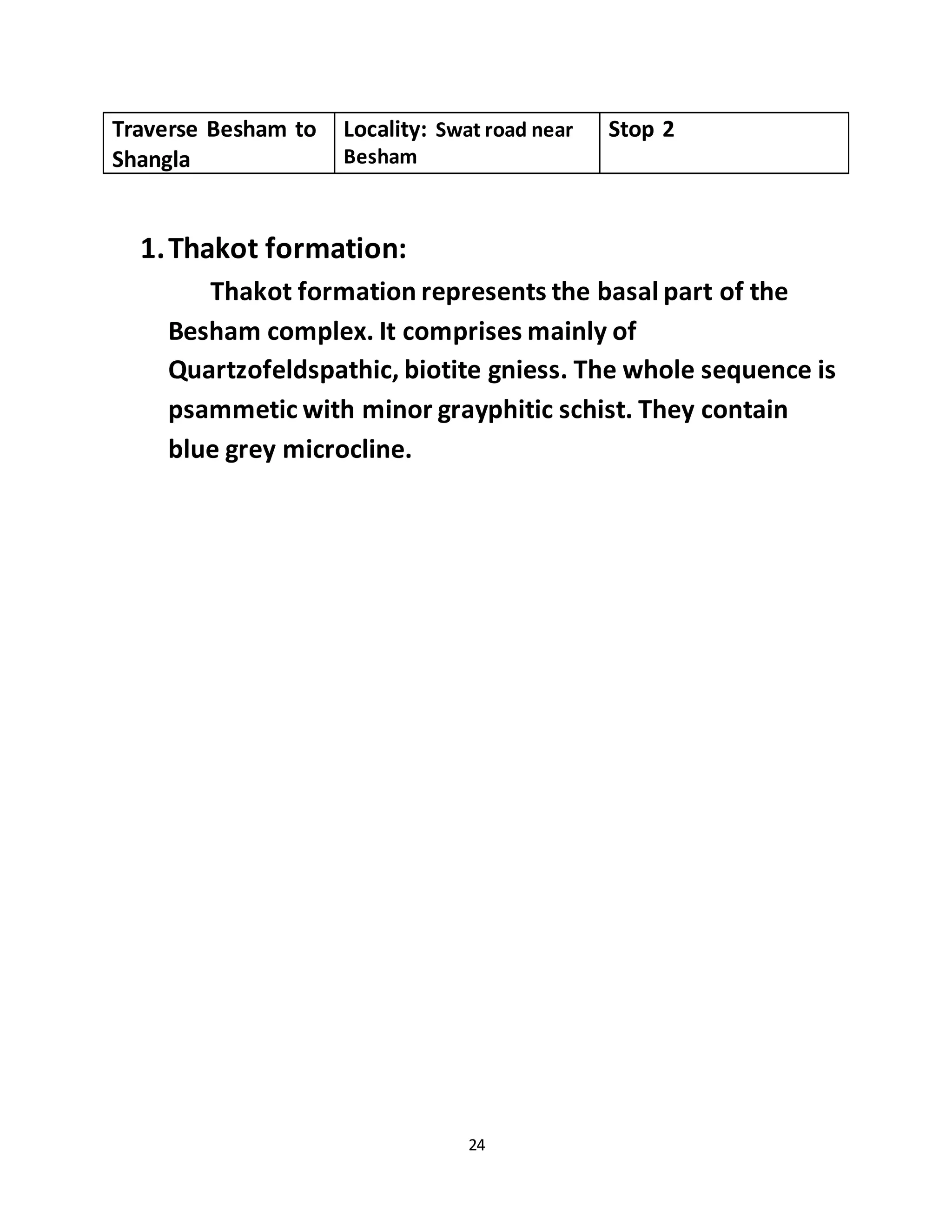 Geological field work report | DOCX