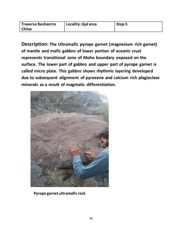 Geological field work report | DOCX | Geography | Science