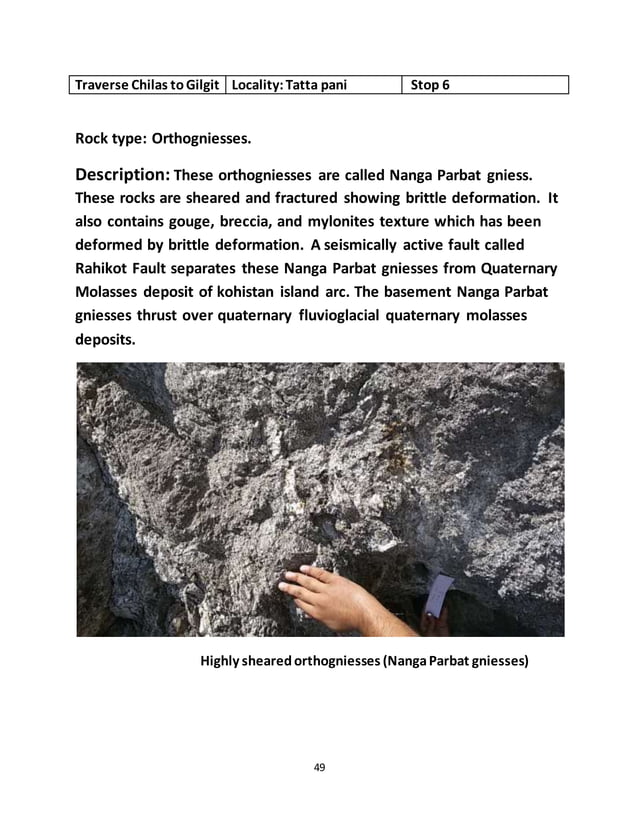Geological field work report | DOCX | Geography | Science