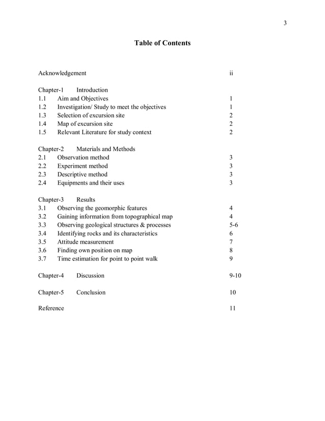 Geological fieldwork report | PDF