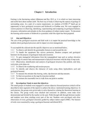 Geological fieldwork report | PDF