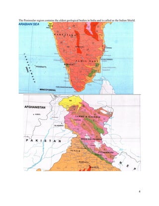 GEOLOGICAL FORMATIONS OF INDIA AND INDIA | PDF