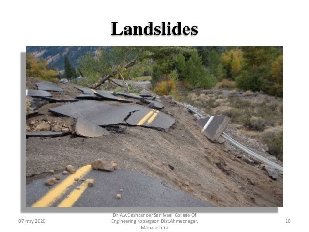 Geological hazards landslides unit vi | PPTX