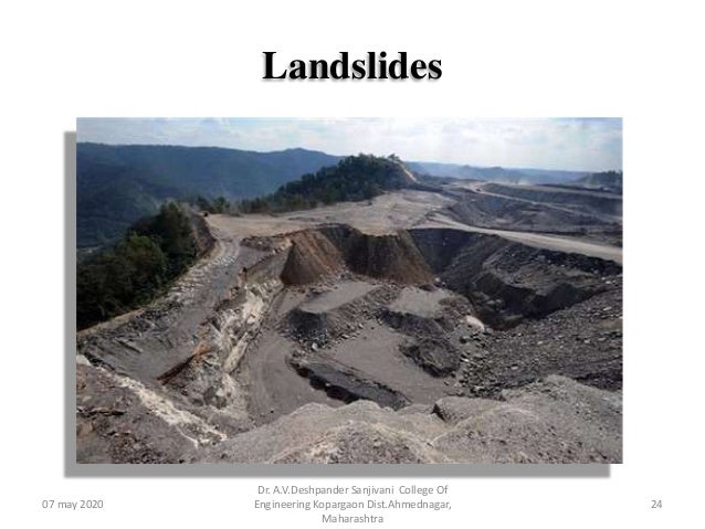 Geological hazards landslides unit vi | PPTX