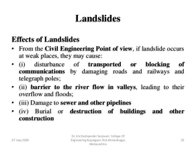 Geological hazards landslides unit vi | PPTX