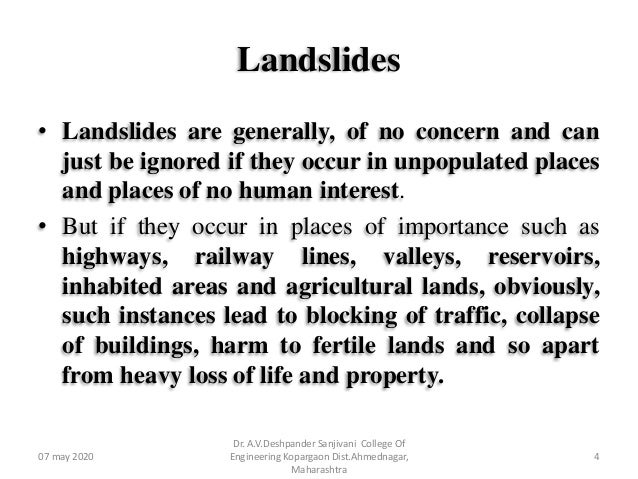 Geological hazards landslides unit vi | PPTX