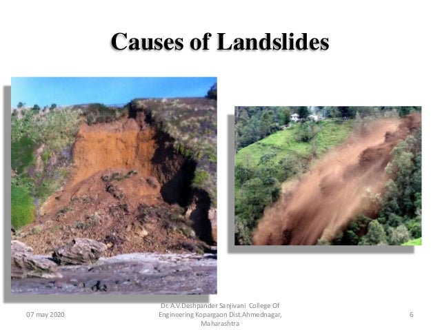 Geological hazards landslides unit vi | PPTX
