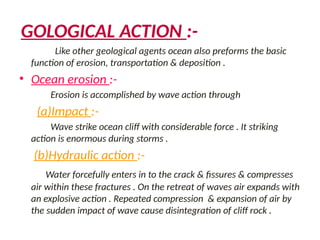 OCEAN GEOMORPHOLOGY(Erosional and depositional landforms).pptx