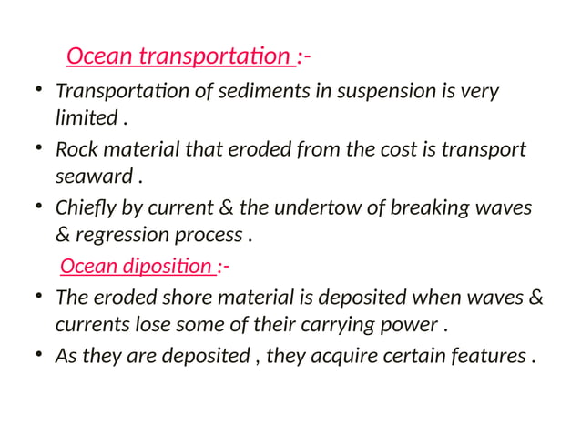 OCEAN GEOMORPHOLOGY(Erosional and depositional landforms).pptx