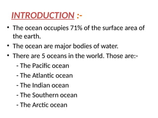 OCEAN GEOMORPHOLOGY(Erosional and depositional landforms).pptx