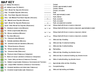 Geologic Map Key