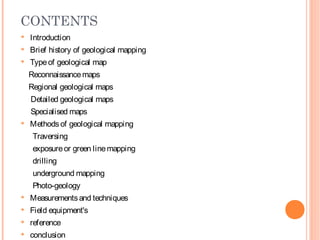 Geological mapping | PPT