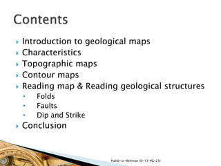 Geological mapping(d 13-pg-23) | PPTX
