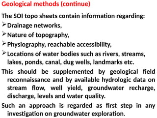 Geological methods for groundwater exploration.pptx