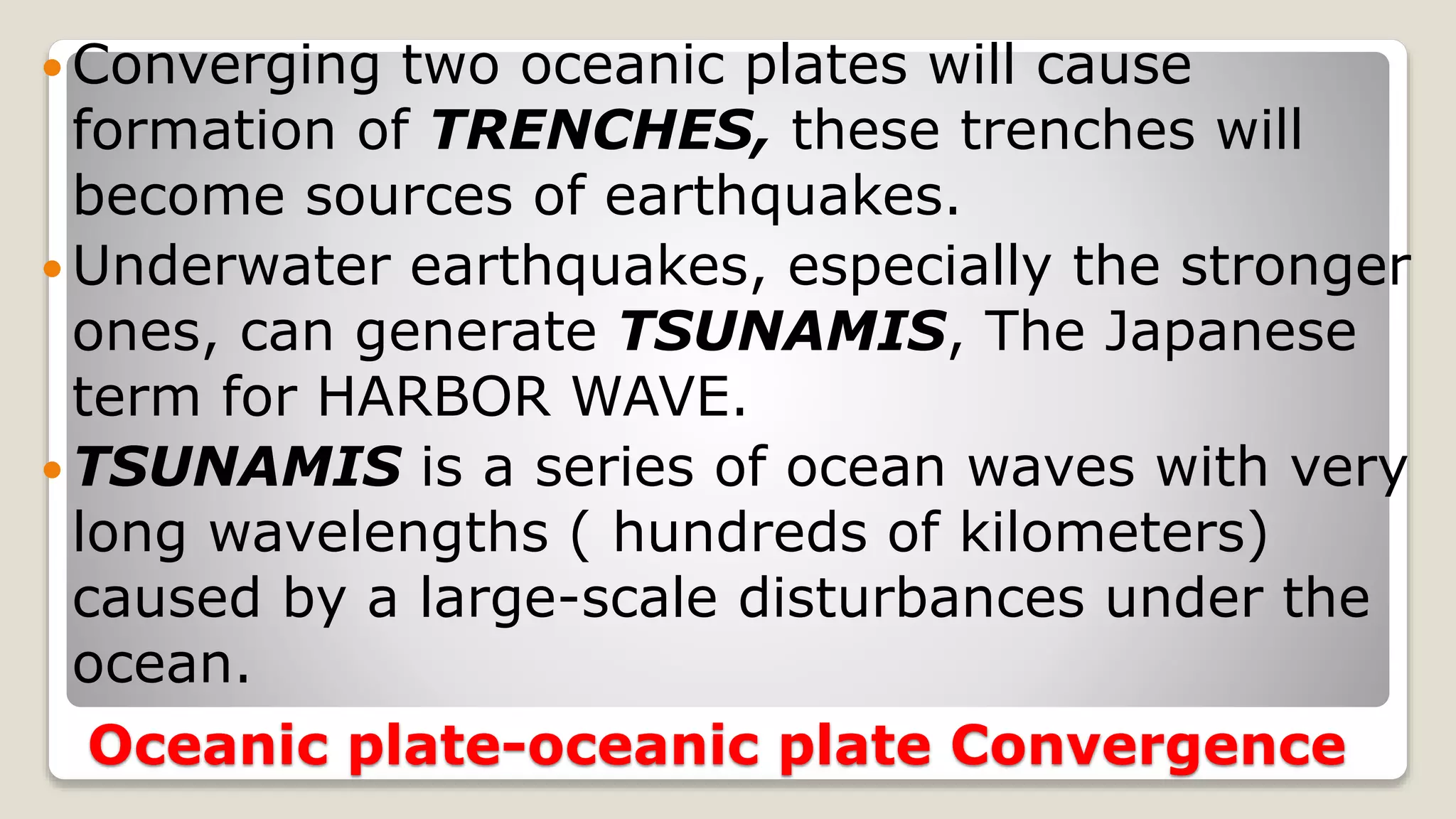 Geological processes along plate boundaries module 5 | PPTX