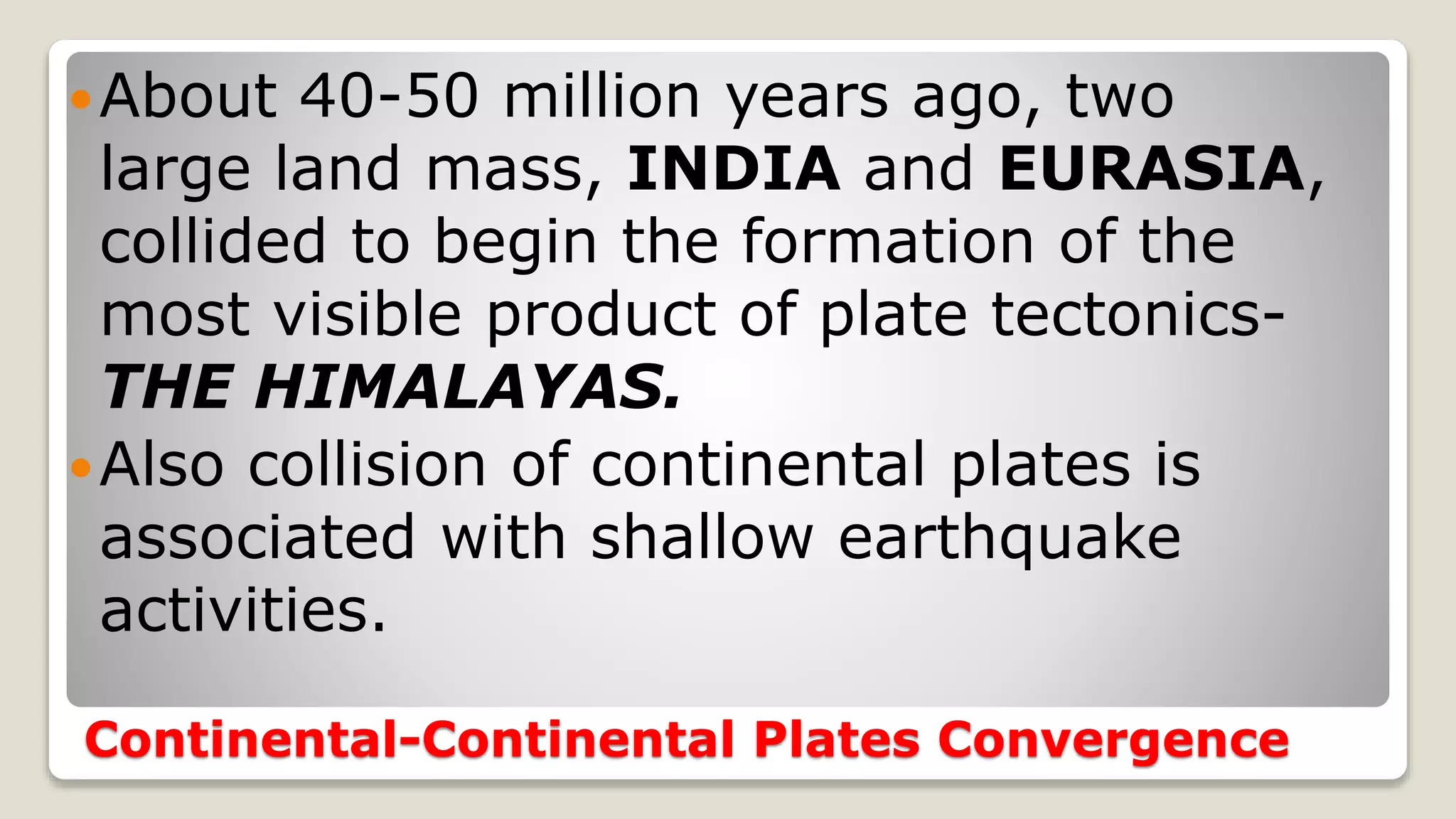 Geological processes along plate boundaries module 5 | PPTX