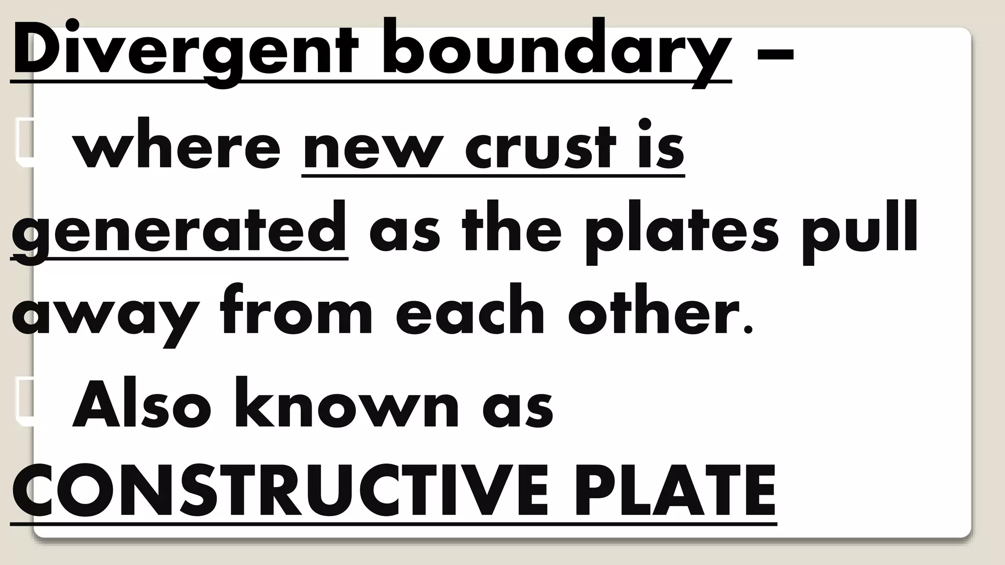 Geological processes along plate boundaries module 5 | PPTX