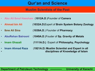 Geological Sciences and Imam Ahmad Raza | PPT | Geology | Science