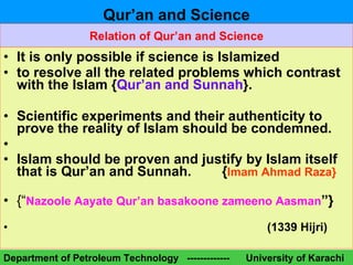 Geological Sciences and Imam Ahmad Raza | PPT | Geology | Science