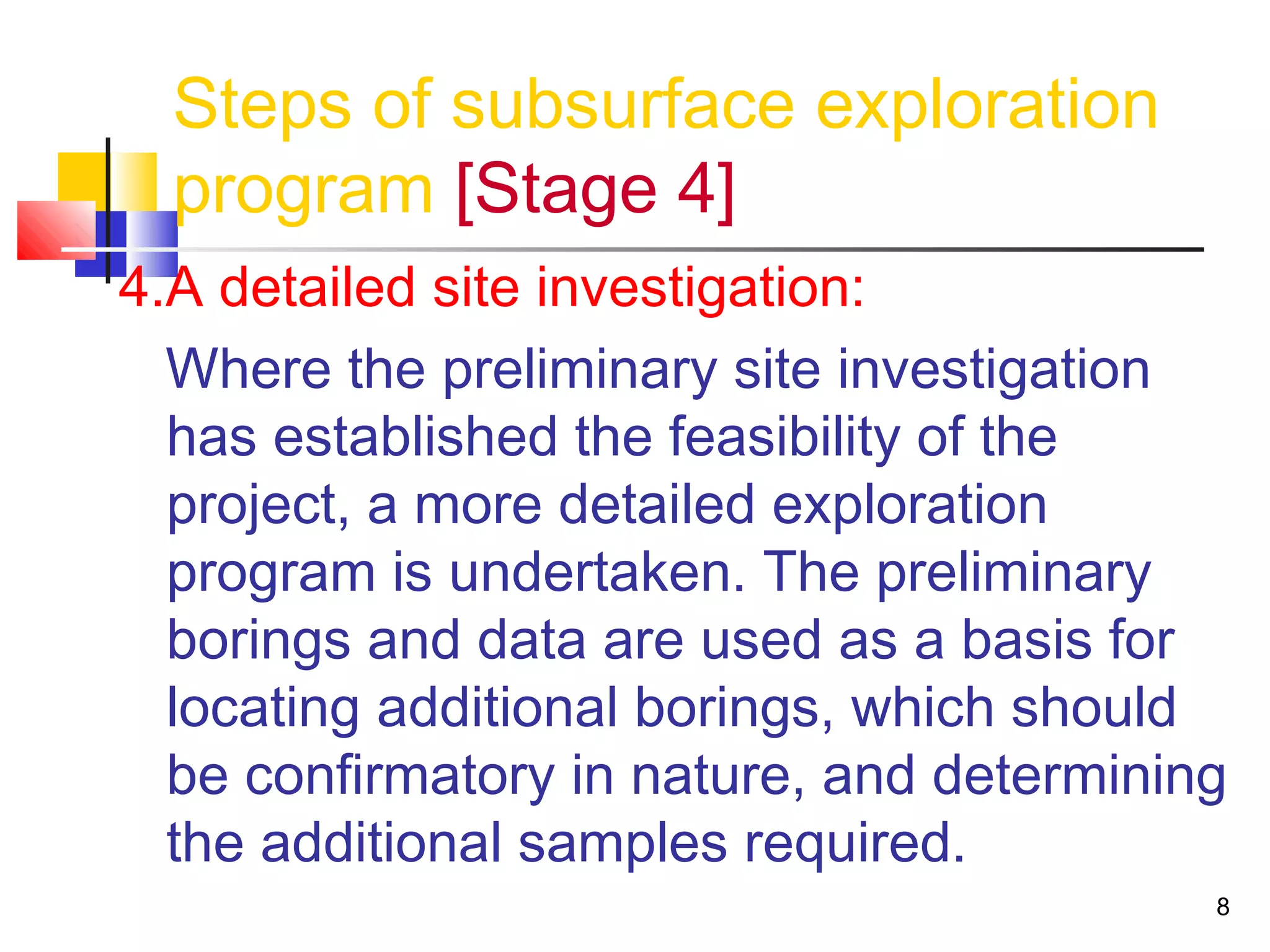 Geological site investigation for Civil Engineering Foundations | PPT
