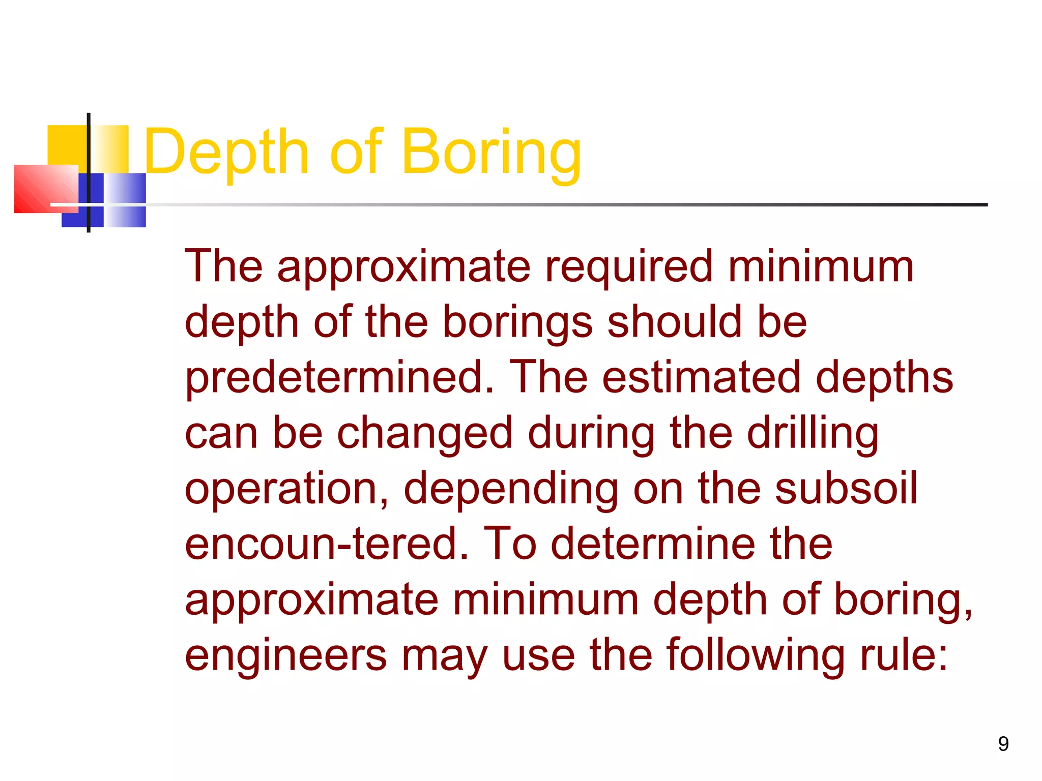 Geological site investigation for Civil Engineering Foundations | PPT