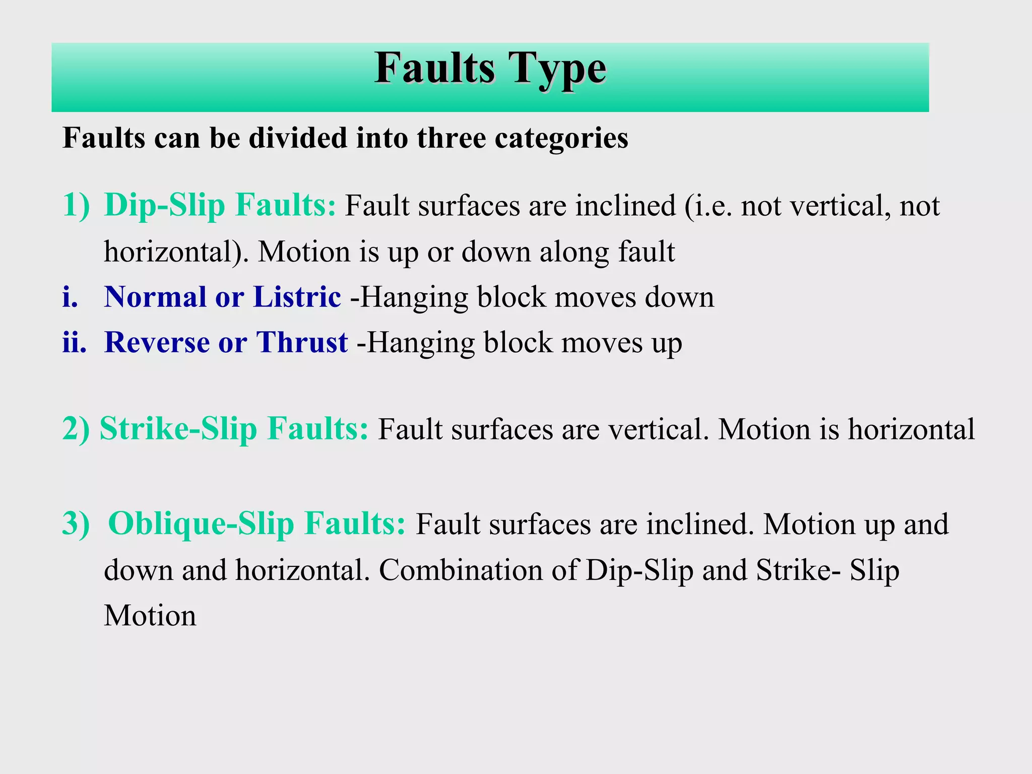 Geological structures folds faults joints types of folds joints | PPT ...