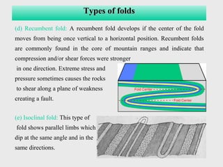 Geological structures folds faults joints types of folds joints | PPT