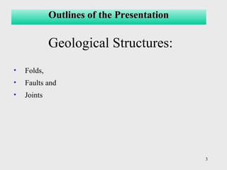 Geological structures folds faults joints types of folds joints | PPT