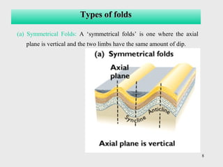 Geological structures folds faults joints types of folds joints | PPT
