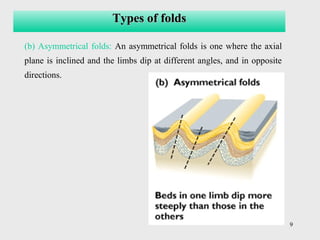Geological structures folds faults joints types of folds joints | PPT