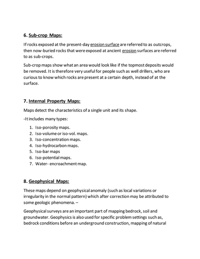 Geological Subsurface Maps | DOCX