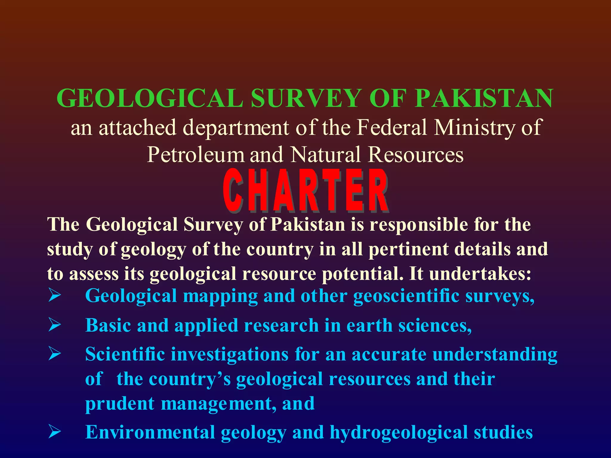 Geological survey of pakistan | PDF
