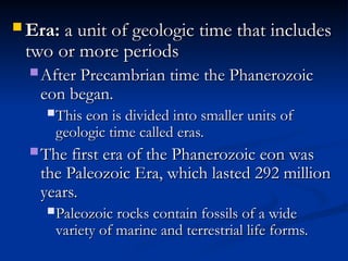 Geological Time scale and where did human start | PPT