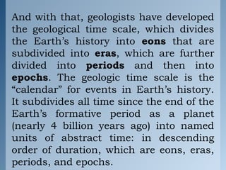 GEOLOGICAL TIMELINE EARTH AND LIFE SCIENCES.pptx