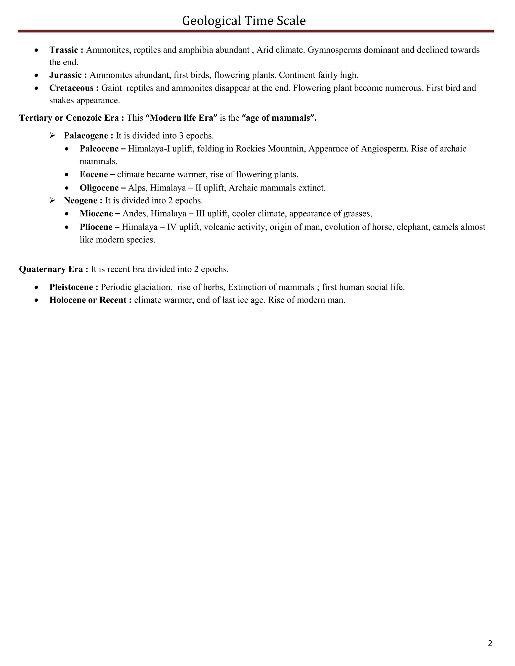 Geological time scale | PDF