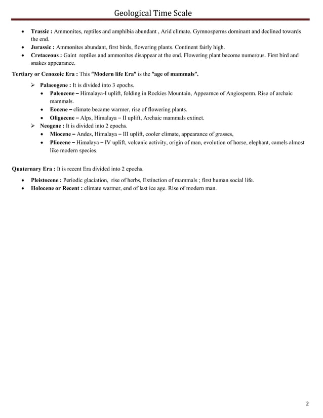 Geological time scale | PDF