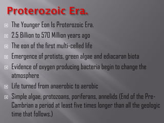 Proterozoic Poem