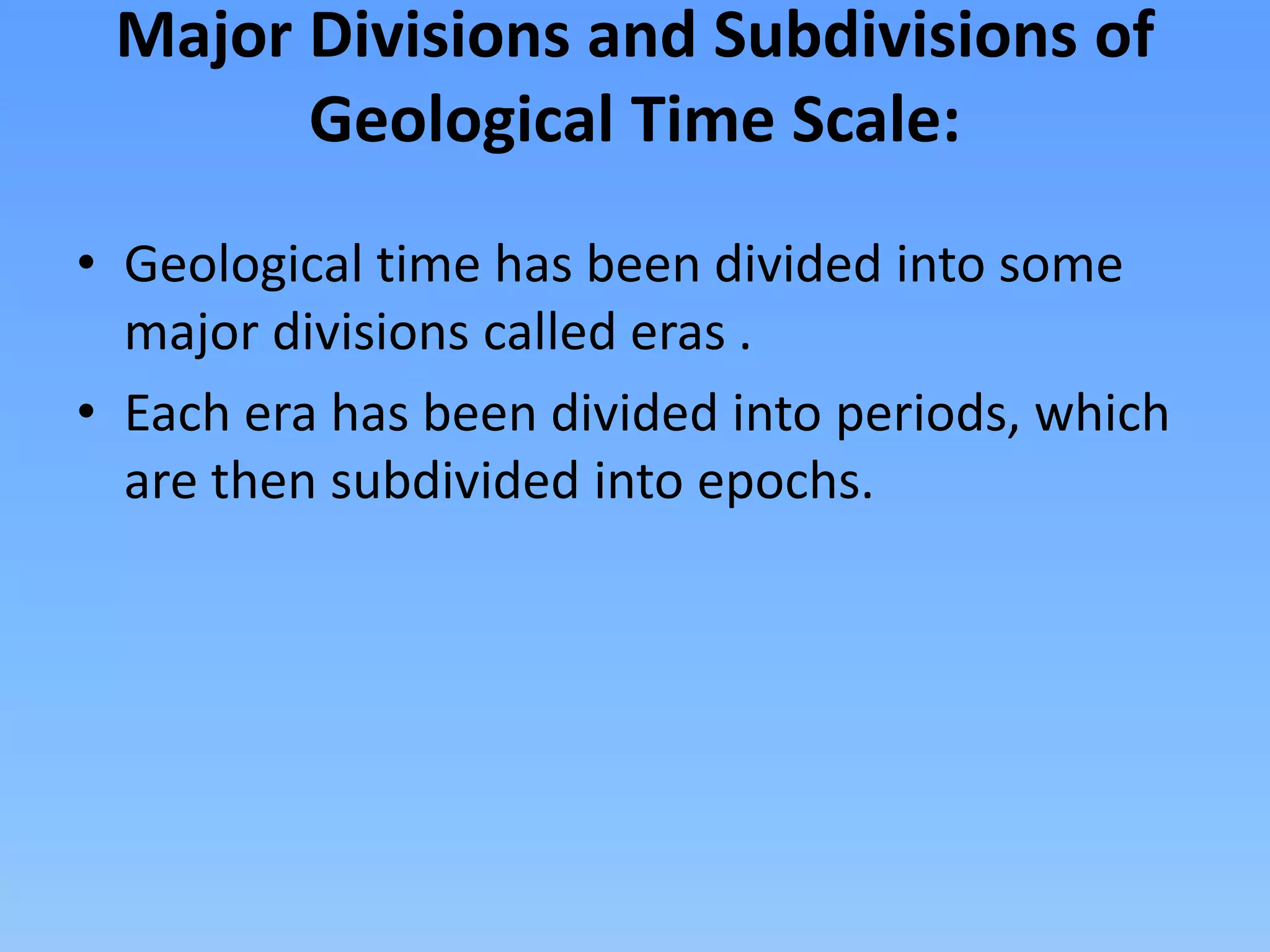 Geological time scale | PPTX