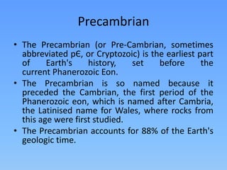 Geological time scale | PPTX