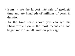 Geological time scale | PPTX