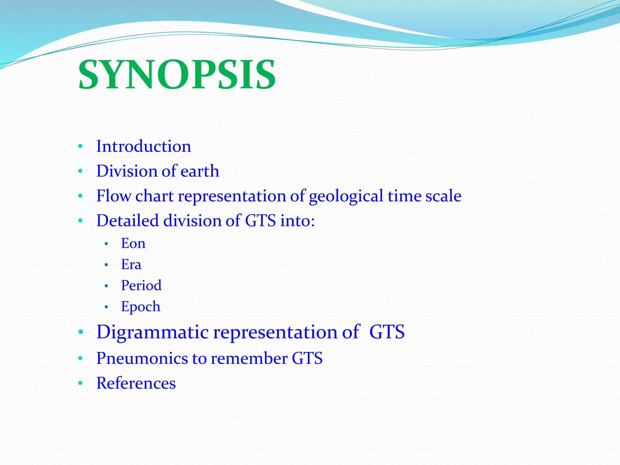 GEOLOGICAL TIME SCALE - Eon period and epoch.pptx