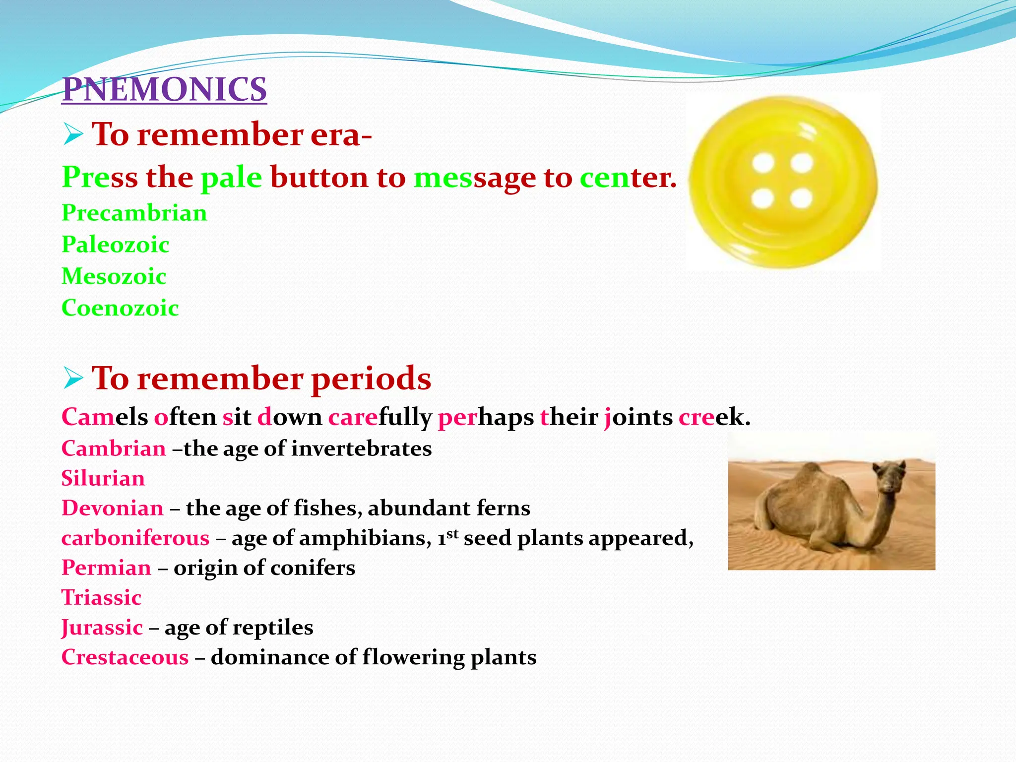GEOLOGICAL TIME SCALE - Eon period and epoch.pptx