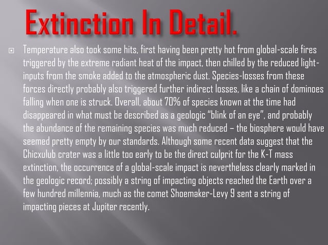 Geological time scale extinction. converted | PPT