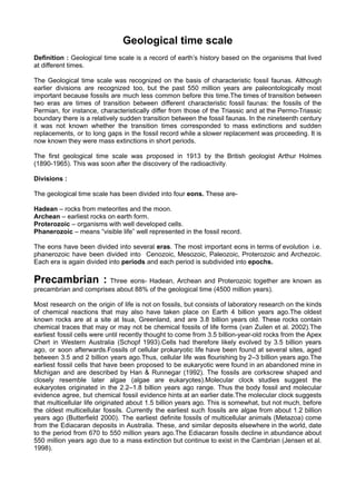Geological time scale Fossil Carbon dating.pdf