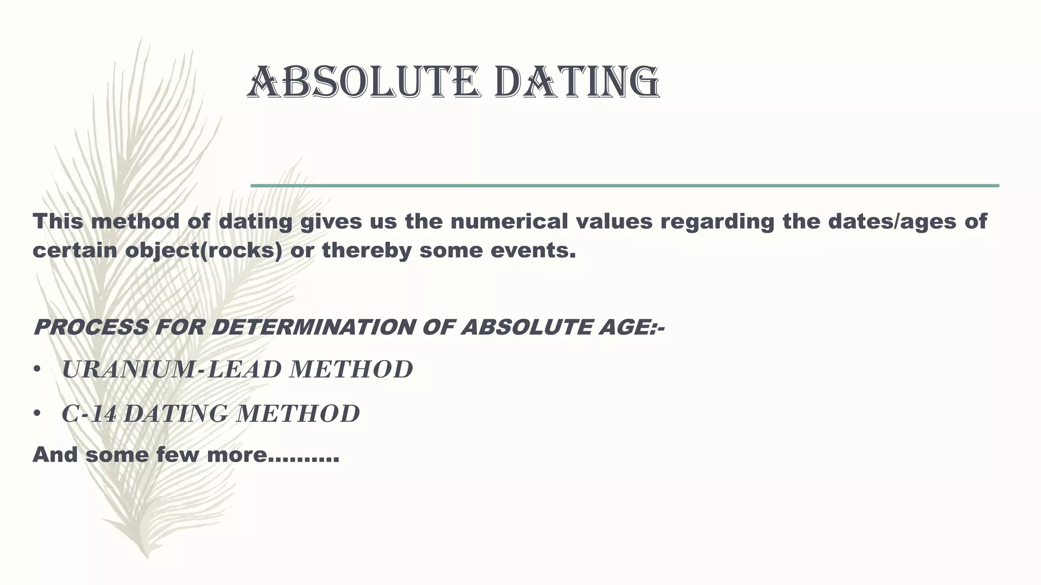 Geological time scale & Dating methods | PPT