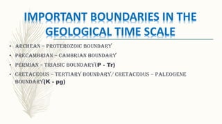 Geological time scale & Dating methods | PPT